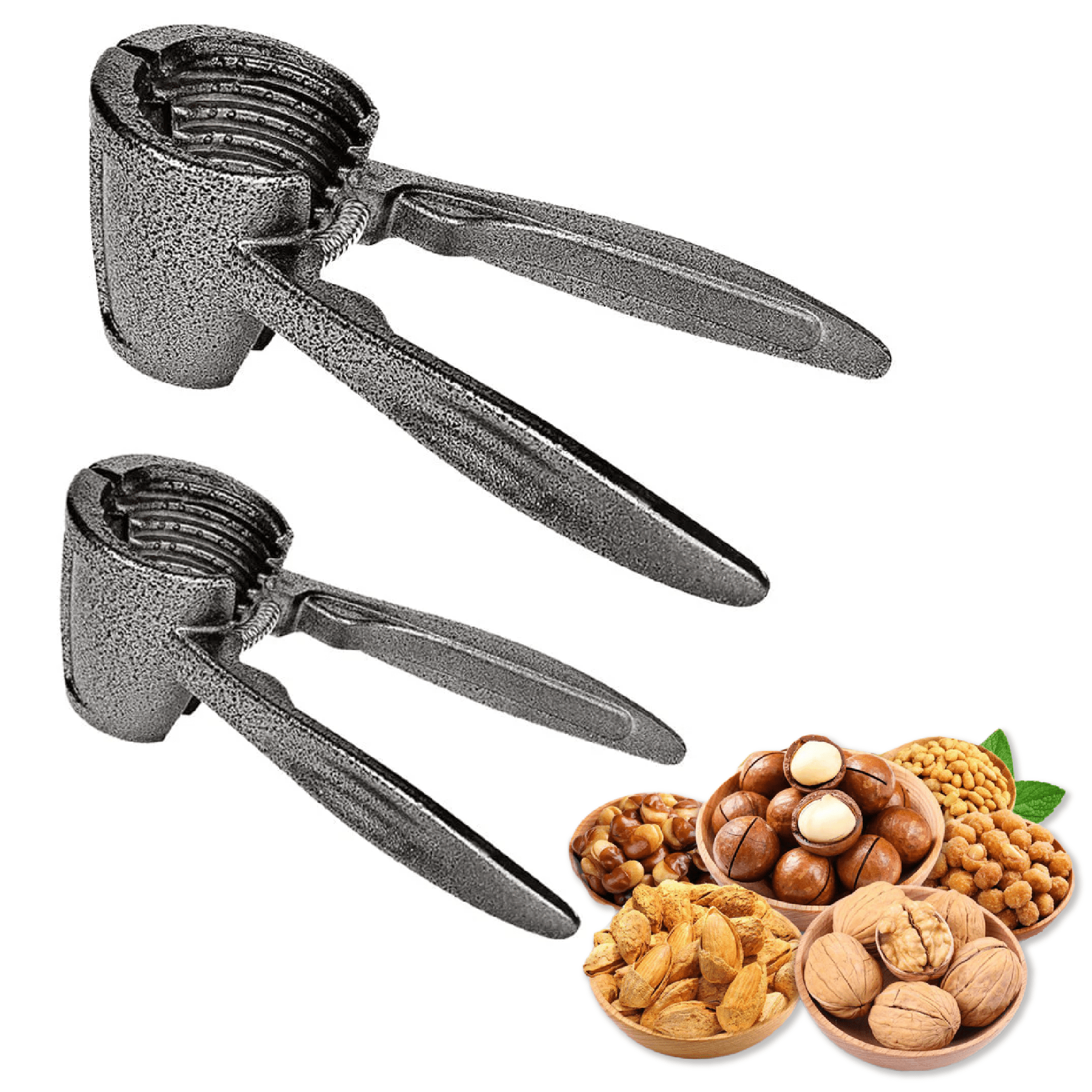 Star Nut Cracker Walnut Cracker Set of 2 with Non-Slip Handles, Funnel ...