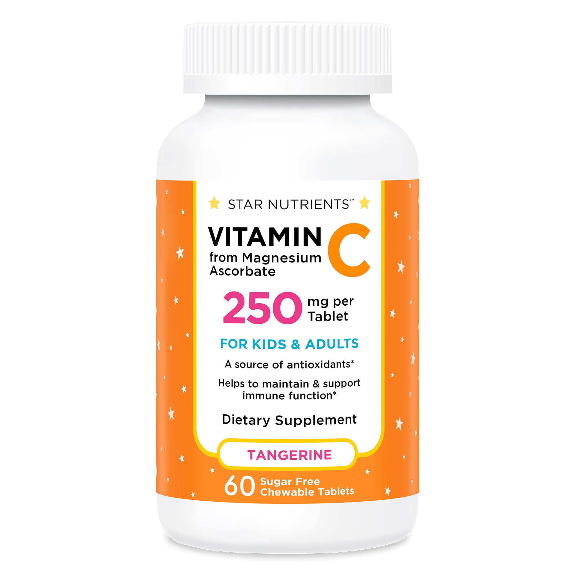 Star Nutrients Vitamin C Chewable Tablets, from Magnesium Ascorbate ...