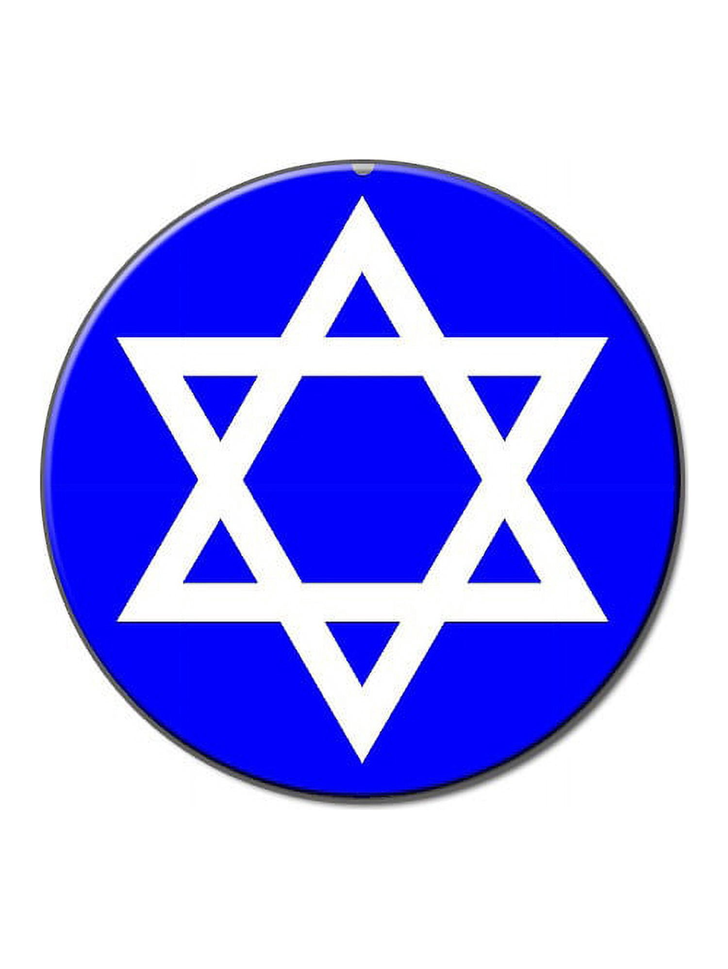 Star Of David - Jewish Lapel Hat Pin Tie Tack Small Round - Walmart.com