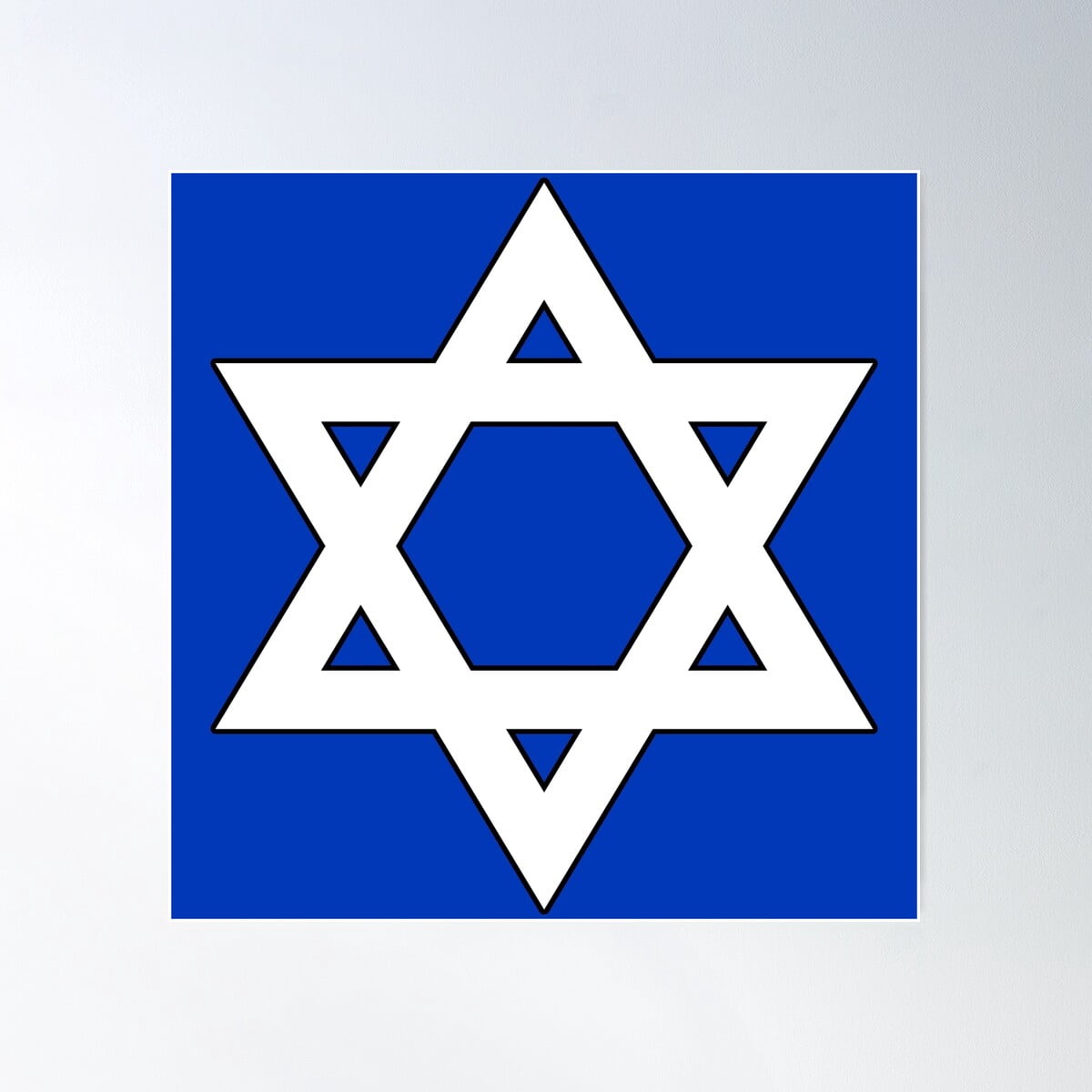 Star Of David Poster Wall Art, Modern Wall Decor For Living Room ...