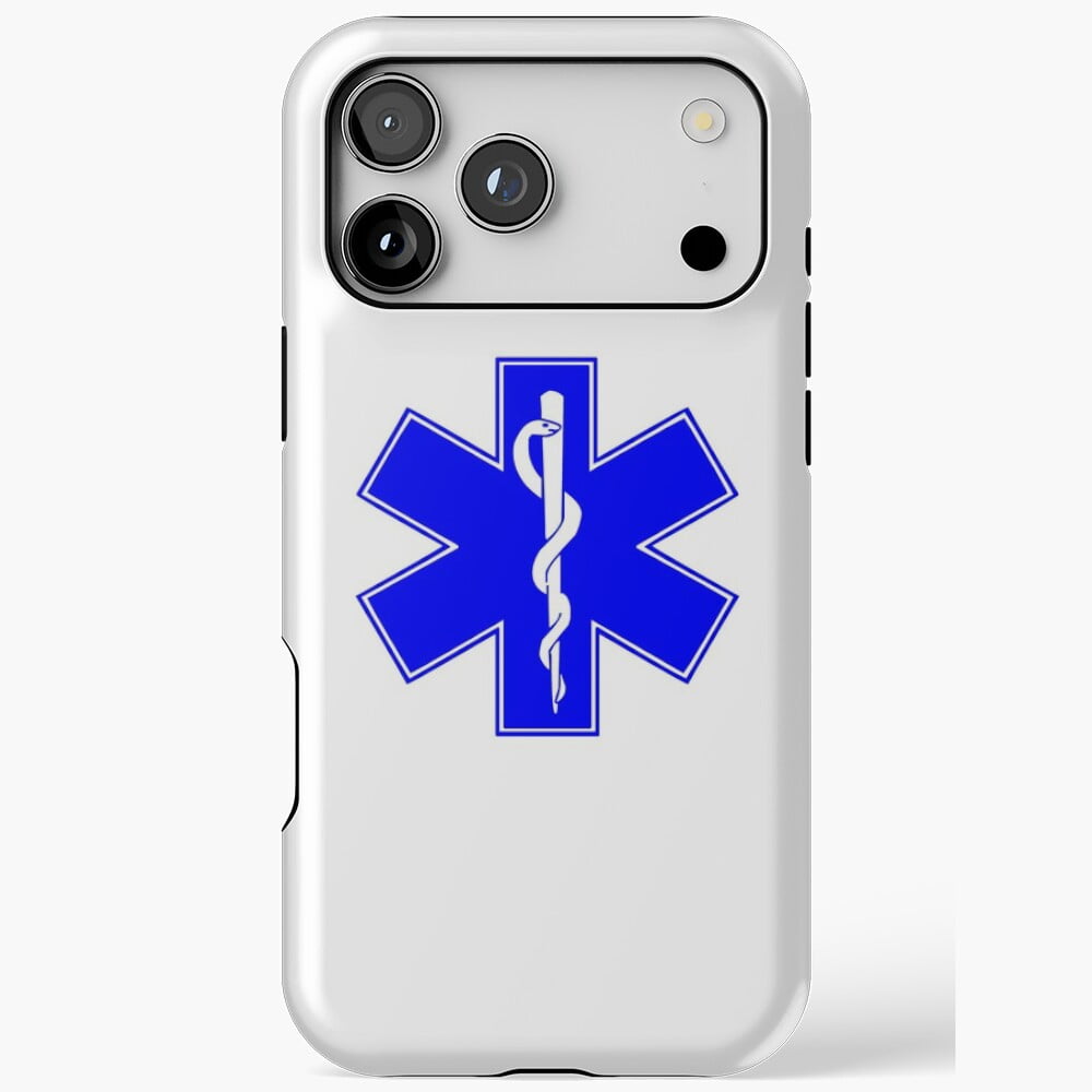 Star Of Life EMS Paramedic Medical Symbol iPhone Case 17 16 15 14 13 12 ...
