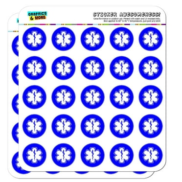 Caduceus Medical Symbol Blue Doctor MD RN EMT 200 1/2" (0.5") Planner ...