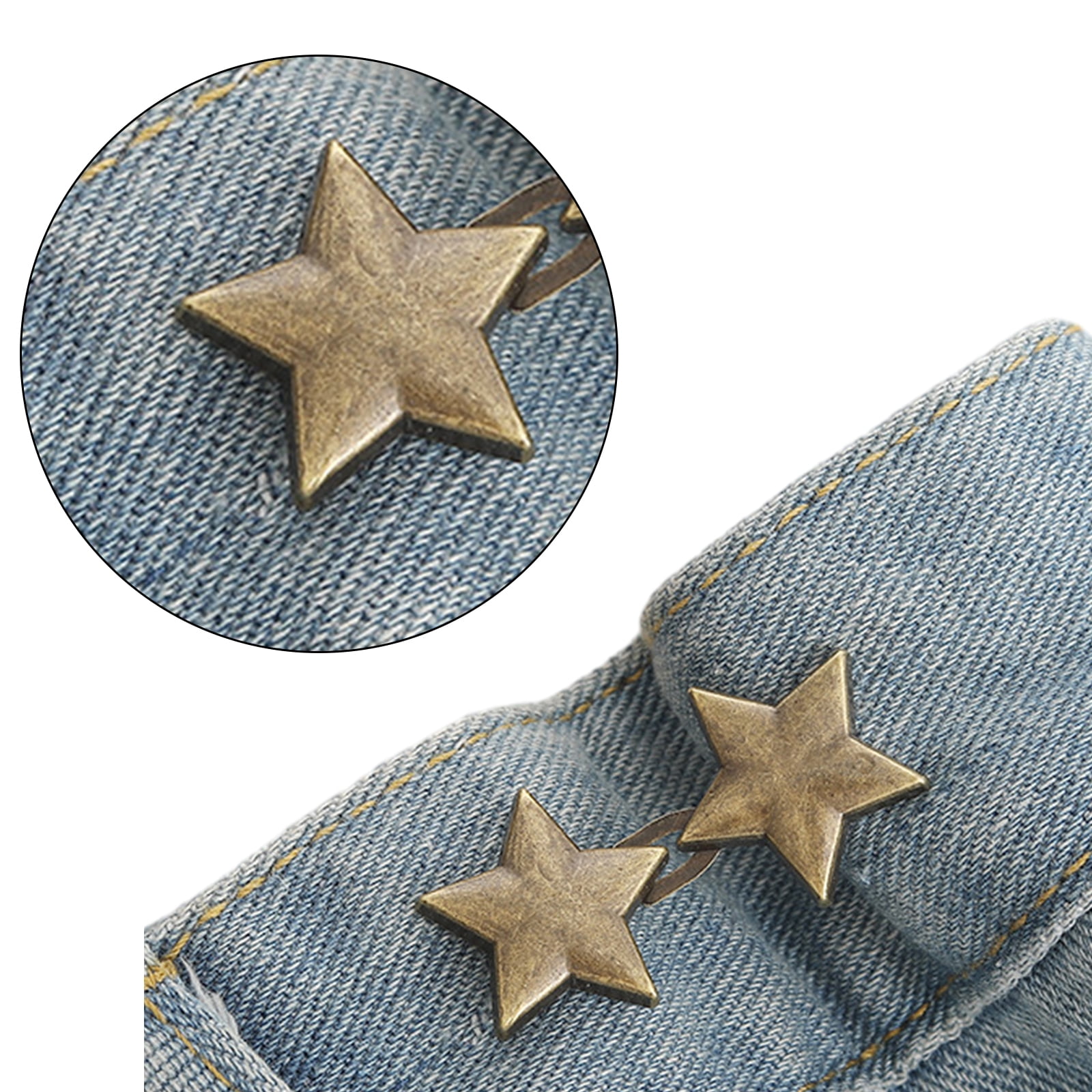 Star Pant Pin No Sew Waist Buttons Button Jean Button Pins Adjustable ...
