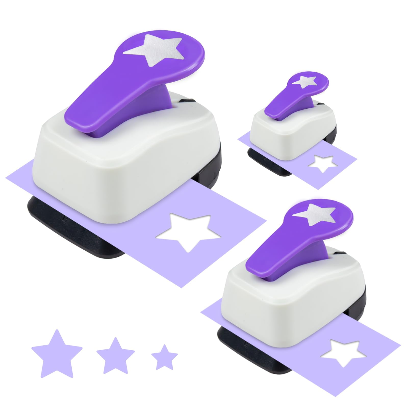 Star Paper Punch, 3/8", TSF6 1", 5/8" Star Shape Craft Punch Scrapbook ...