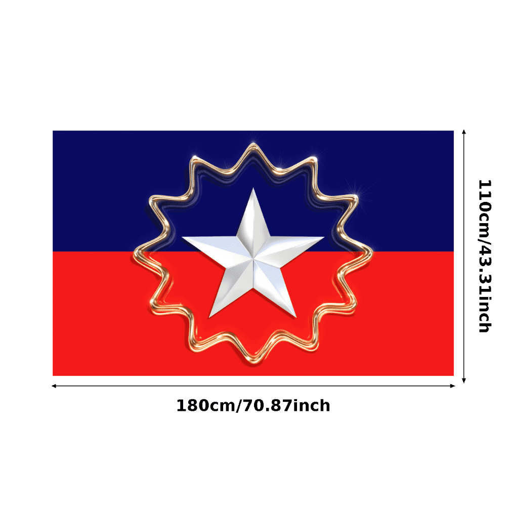 Star Pattern Patriotic Banner Decorative Design Red Blue for National ...