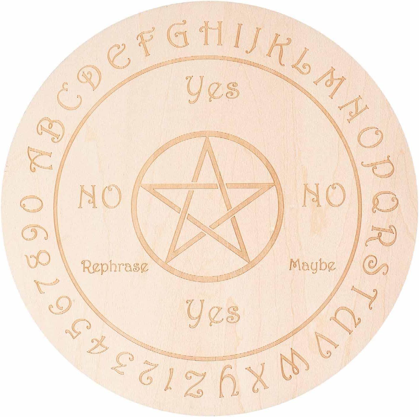 Star Pattern Pendulum Board Wooden Divination Metaphysics Message Board ...