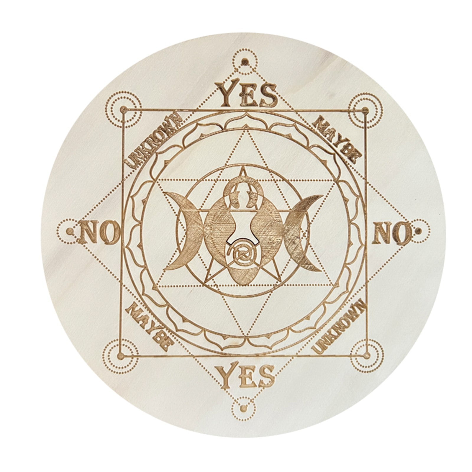 Star Pendulum Board Wooden Dowsing Board Divination Metaphysical ...