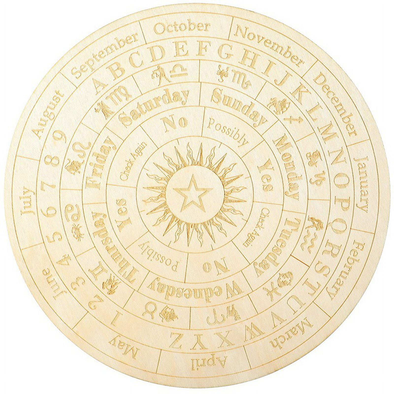 Star Pendulum Board Wooden Dowsing Board Divination Metaphysical ...