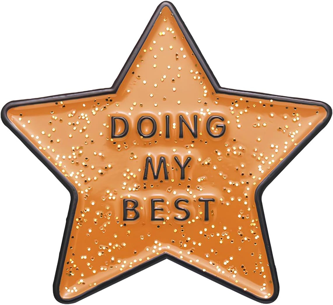 Star Pin - Doing My Best Star Enamel Pin, Vintage-Inspired Pin ...