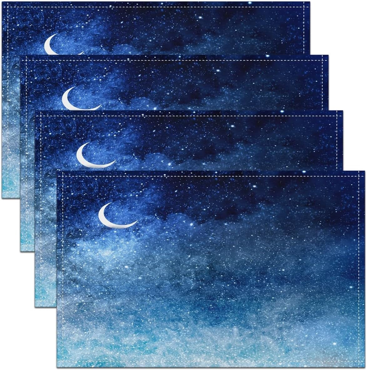 Star Placemats Set of 4 Sky Print Placemats for Dining Table Indoor ...