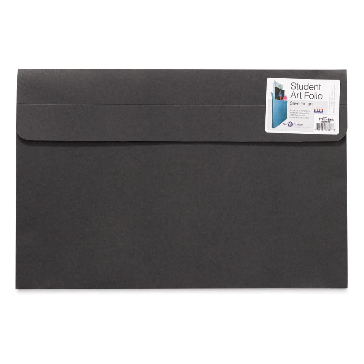 Star Products Student Art Folio - Black, 12" x 18" - Walmart.com