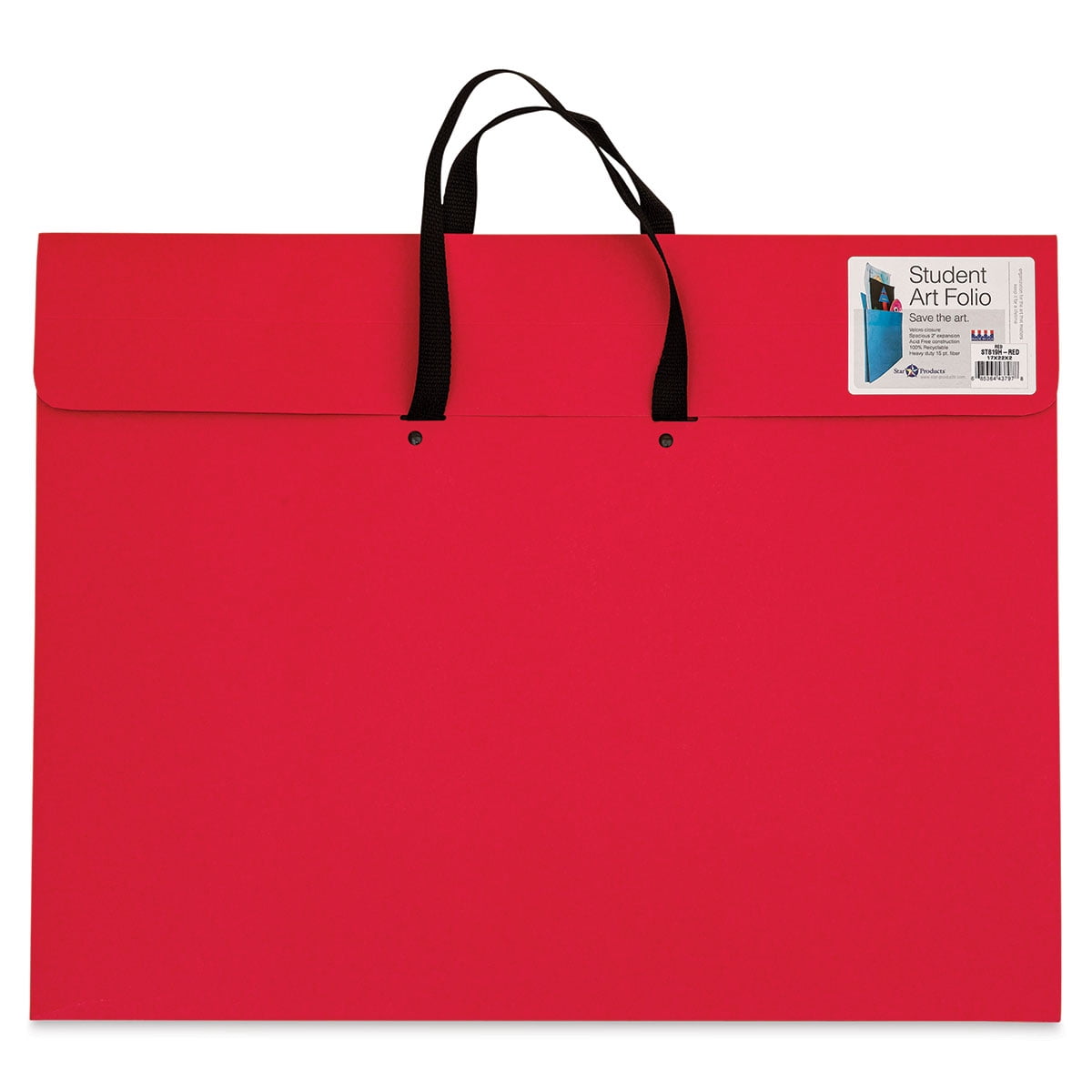 Star Products Student Art Folio with Handles - Red, 17" x 22" - Walmart.com