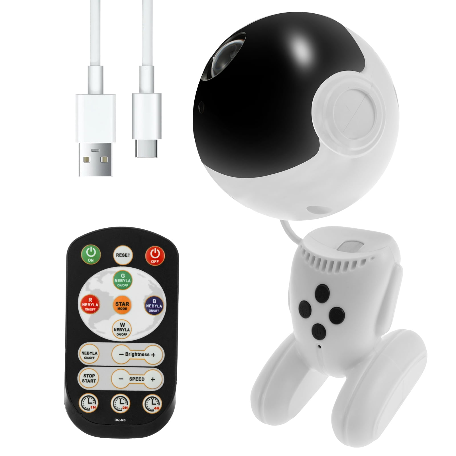 Star Projector with 14 Nebula Effect Galaxy Projector Night Light Black ...