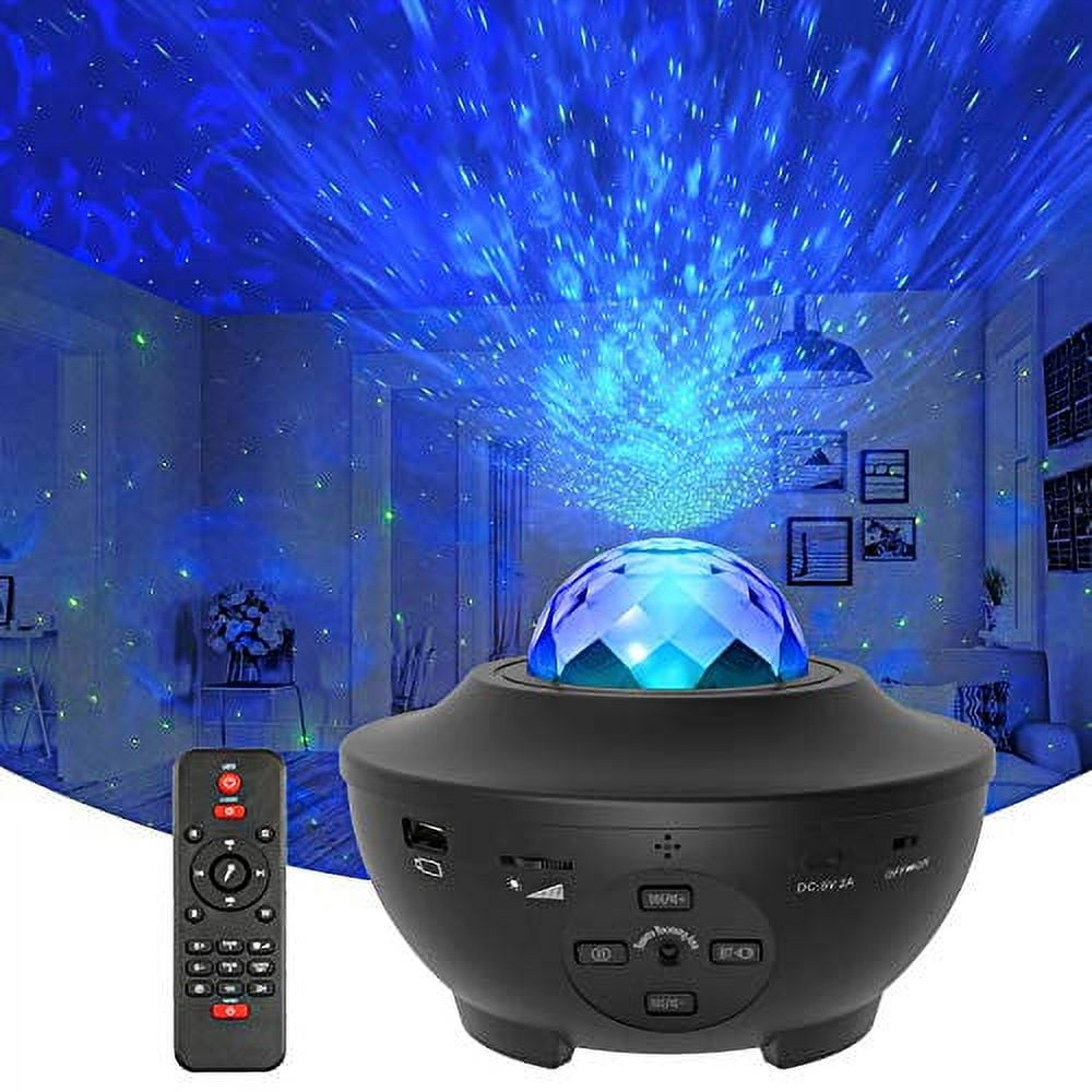 Star Projector Galaxy Light Projector with Ocean Wave Projector, Music ...