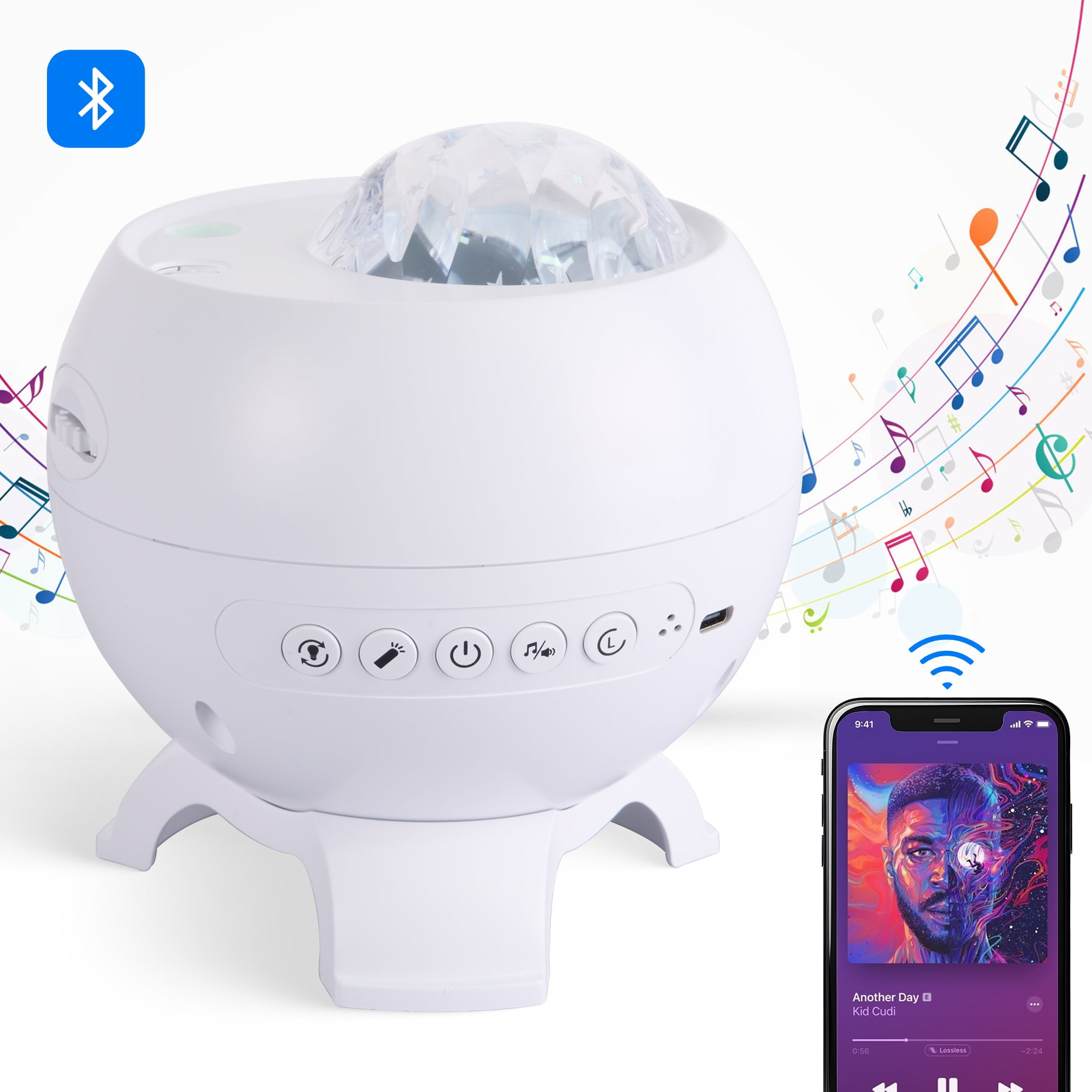Star Projector, Galaxy Projector for Bedroom, Bluetooth Speaker and ...