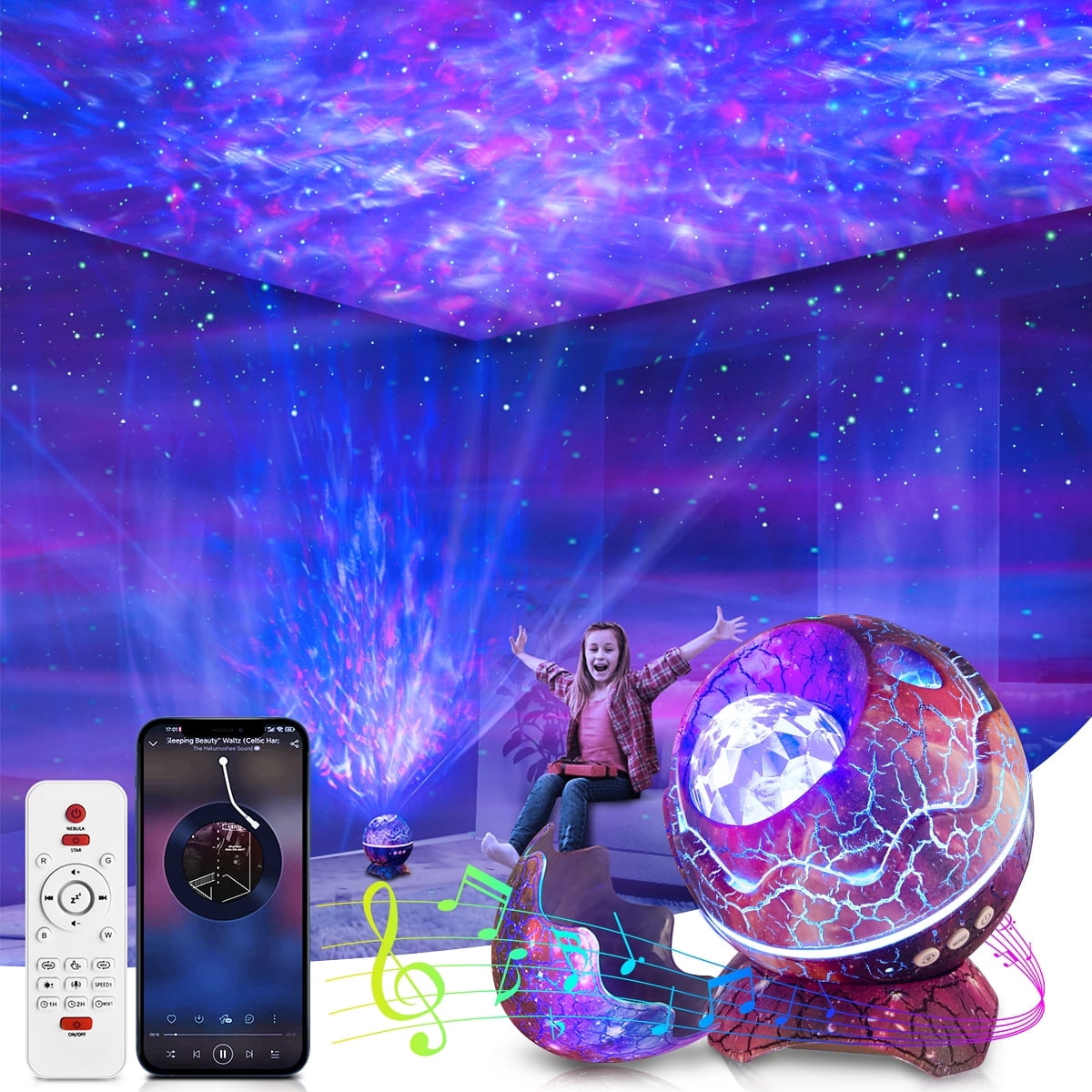 Star Projector Galaxy Projector, Birthday Gift for Kids Bedroom Decor ...