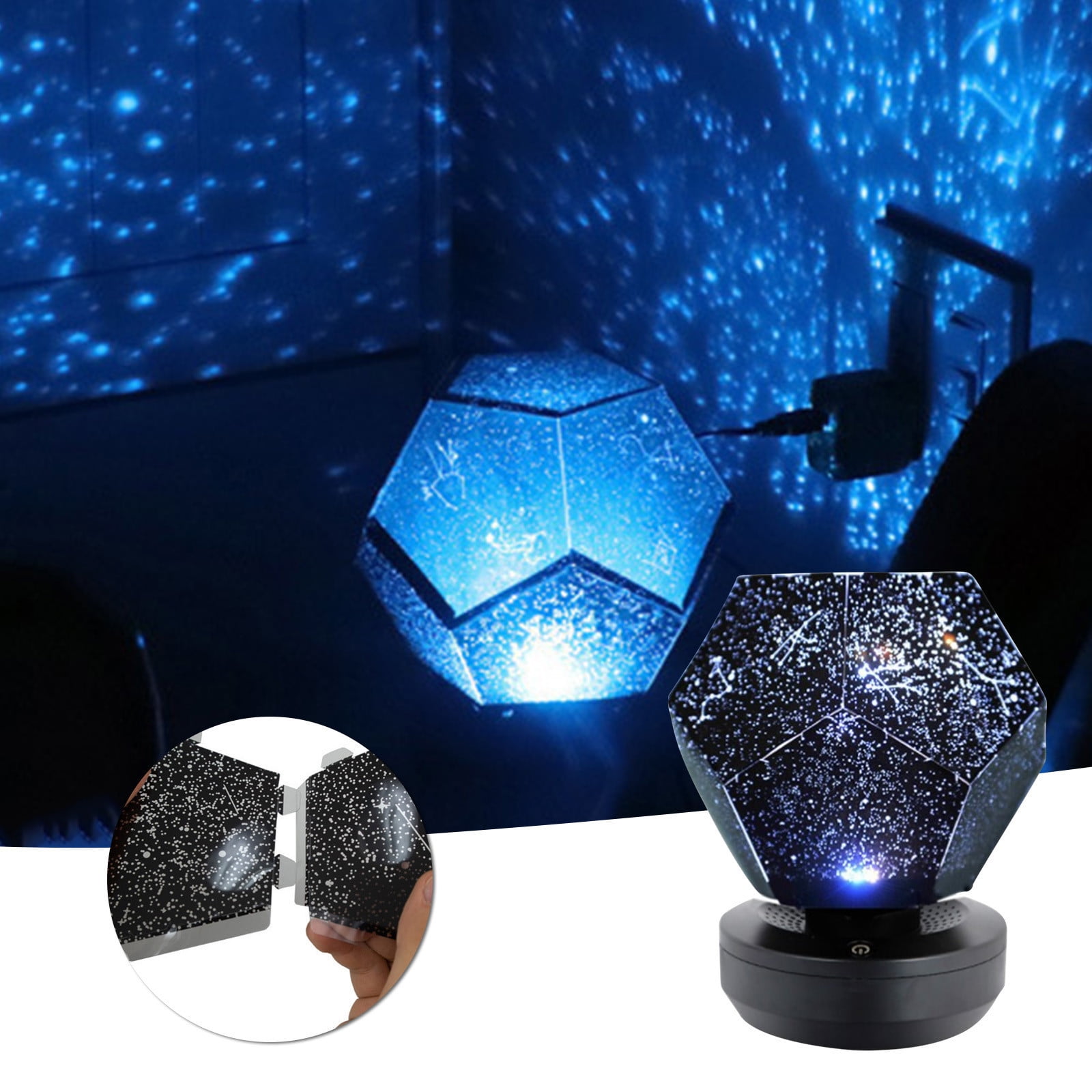 Star Projector Night Lamp, Sky Theme, Remote Control, Dimmable Light ...
