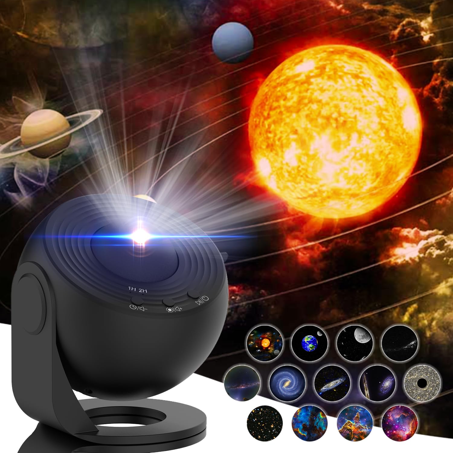 Star Projector, SOMKTN Planetarium Projector with Timer, 4K 13 HD Film ...