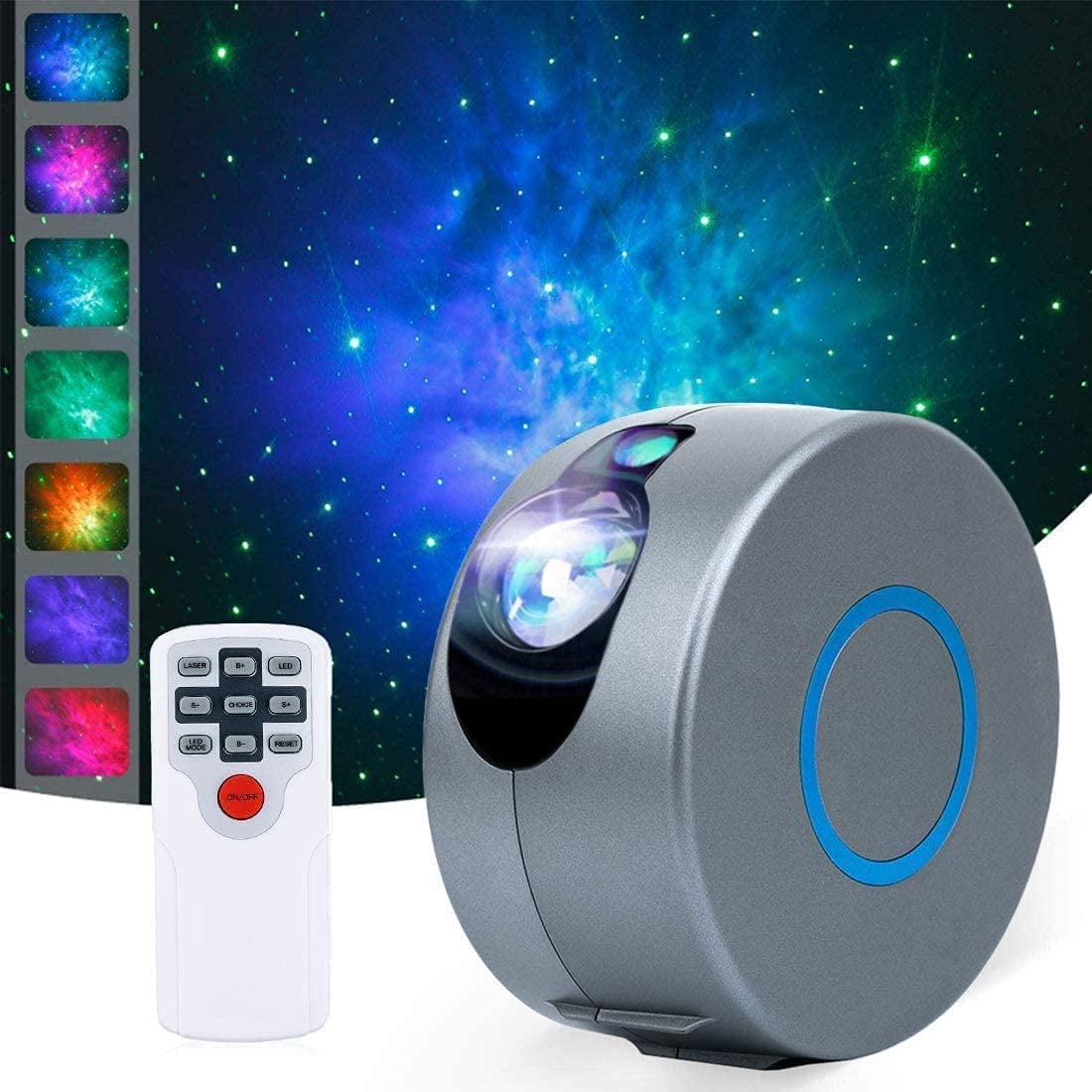 RGB LED Star Projector Sky Galaxy Lamp, Starry Nebula for Bedroom ...
