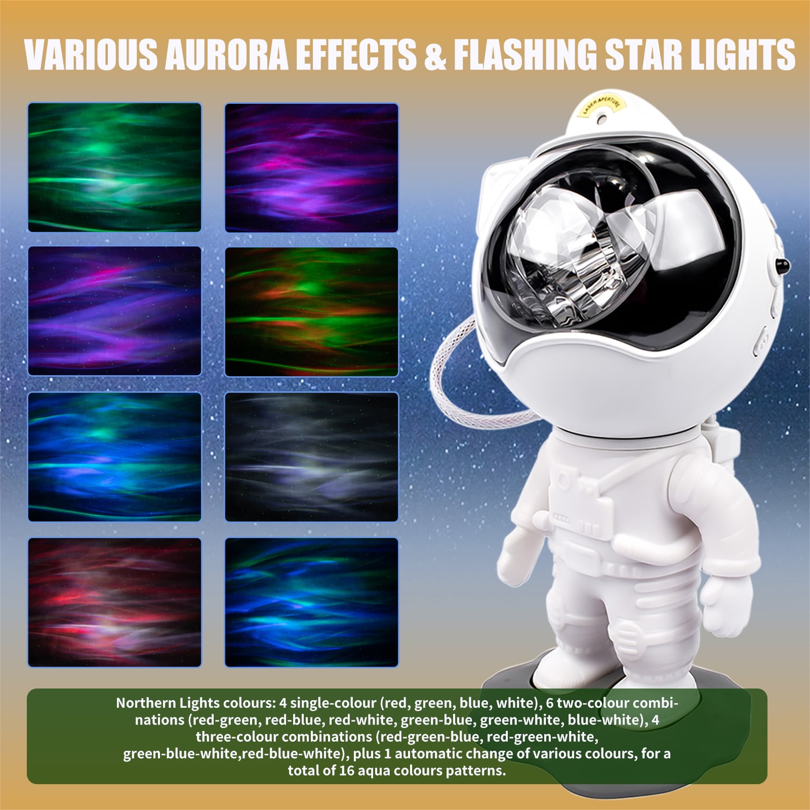 Star Projector,Starry Sky Light with Remote Control - 4 Colors 6 Speeds ...