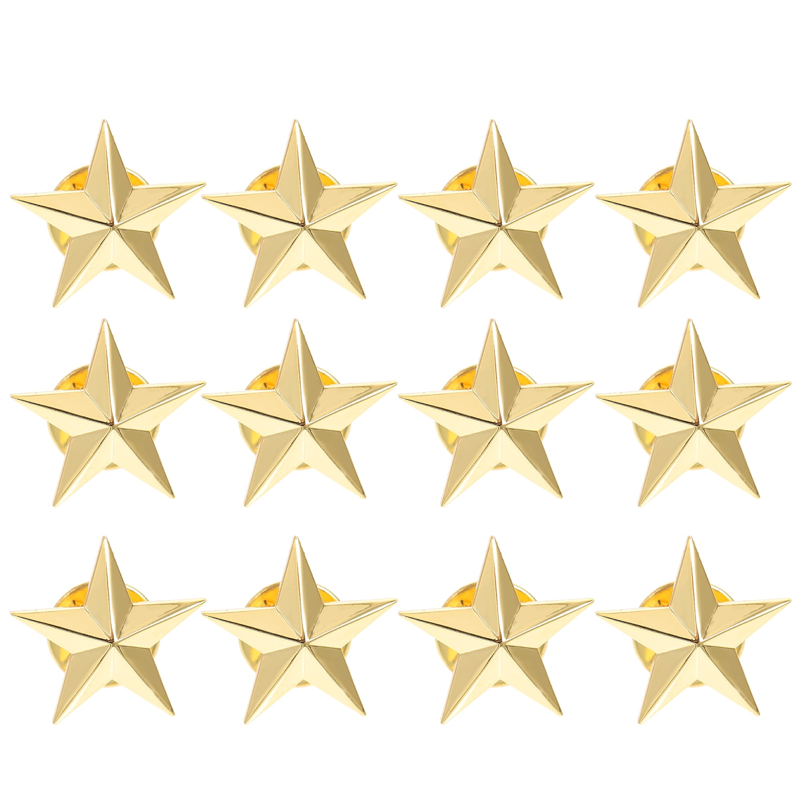 Star Rating Badges,12Pcs Star Shape Badges Lapel Pins Star Rating ...