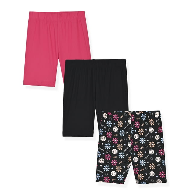 Star Ride Girls 3 Pack Bike Short, Sizes 4-16 - Walmart.com