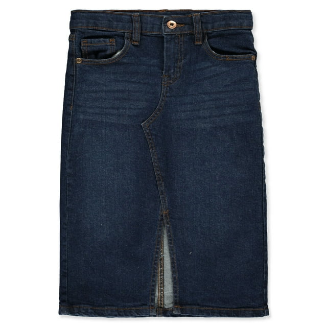 Star Ride Girls' Denim Midi Skirt - medium wash, 12 (Big Girls ...