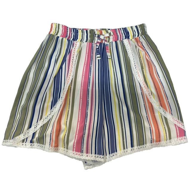 Star Ride Girls Striped Flowy Shorts, Sizes 4-16 - Walmart.com