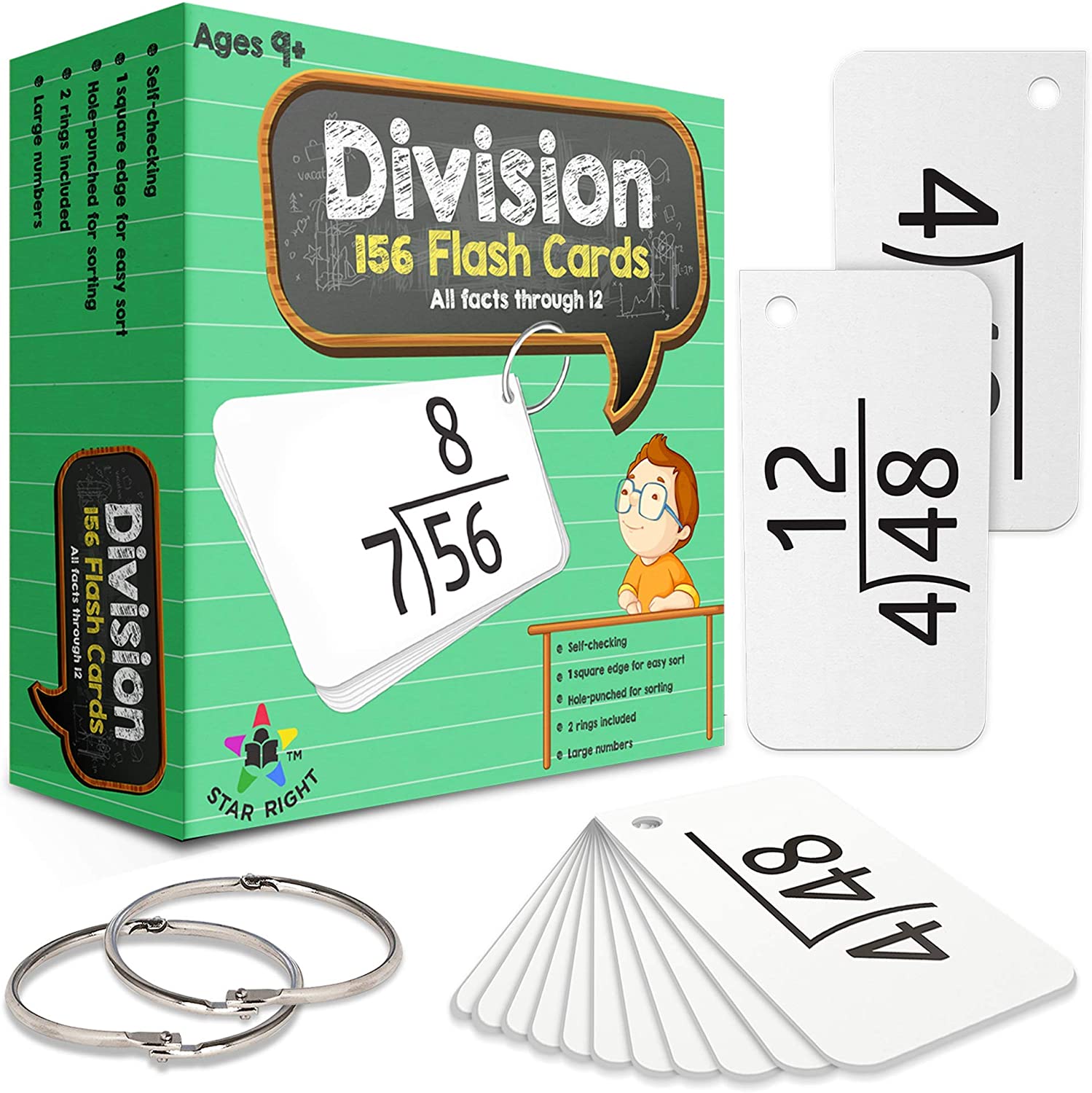 Star Right Education Addition Flash Cards, 0-12 (All Facts, 169 Cards ...