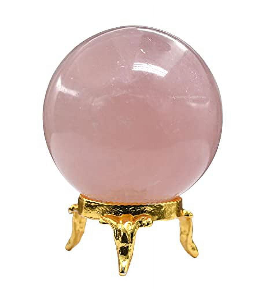 Star Rose Quartz Crystal Ball Sphere 2" Inches - Walmart.com