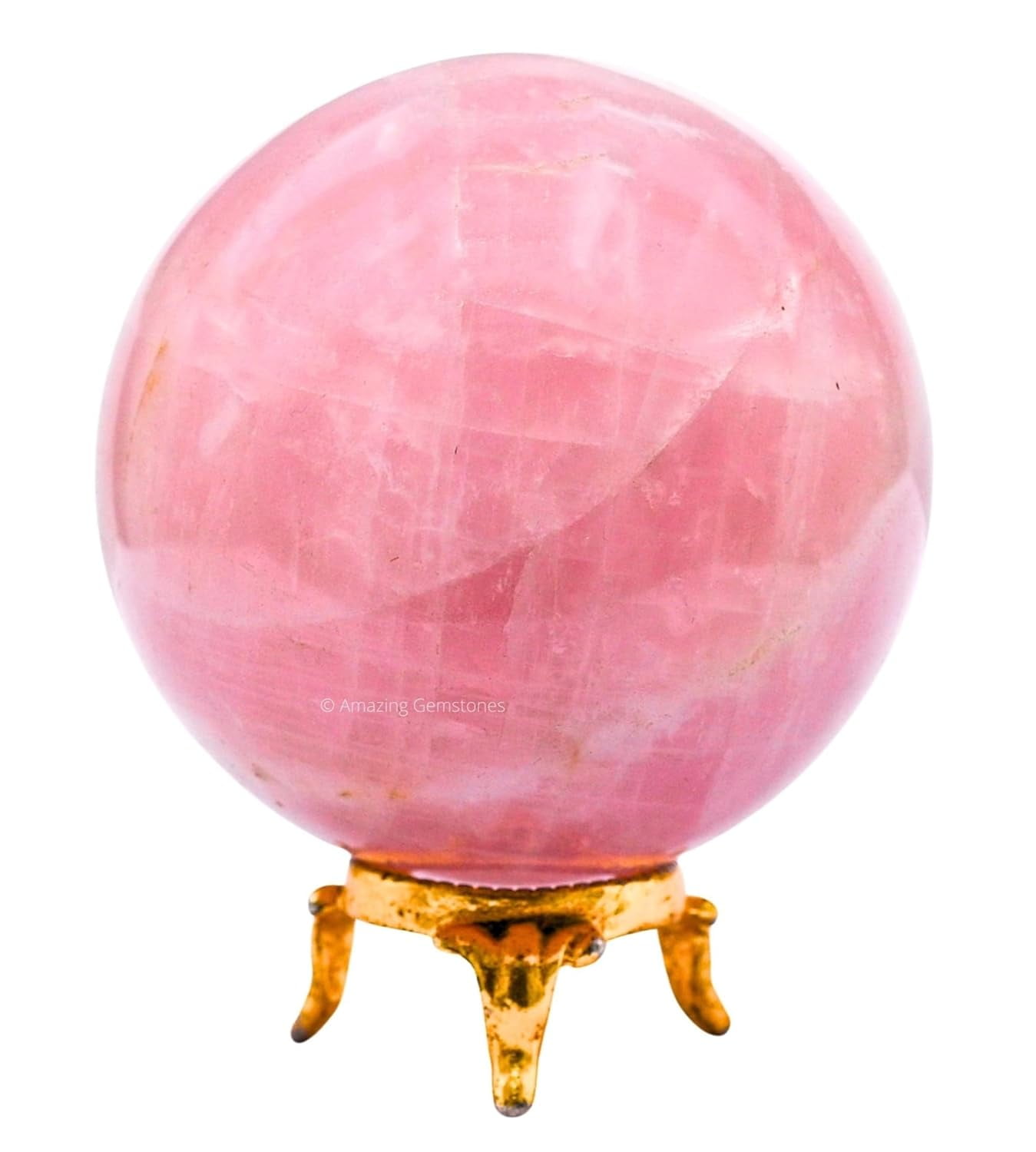 Star Rose Quartz Crystal Ball Sphere 3" Inches - Walmart.com