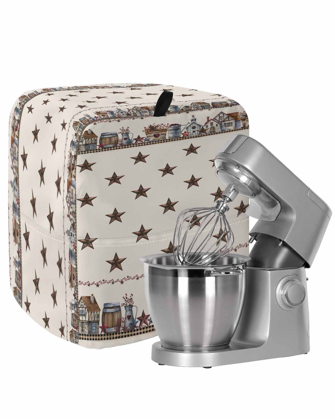 Star Rustic Stand Mixer Dust Cover with Storage Pocket & Handles ...