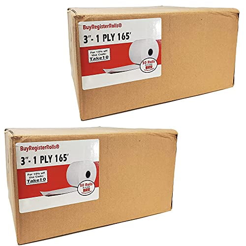 Star SP700 Kitchen Printer Paper (100 Rolls) 3" x 165' 1 Ply Bond (Non ...