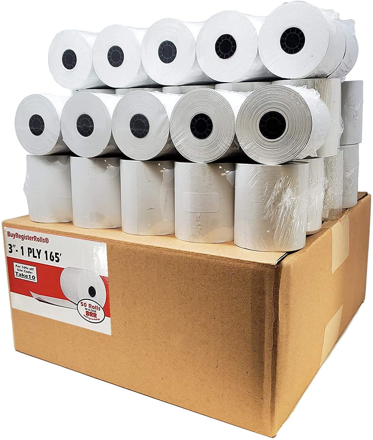 Star SP700 Kitchen Printer Paper (50 Rolls) 3" x 165' 1 Ply Bond (Non ...