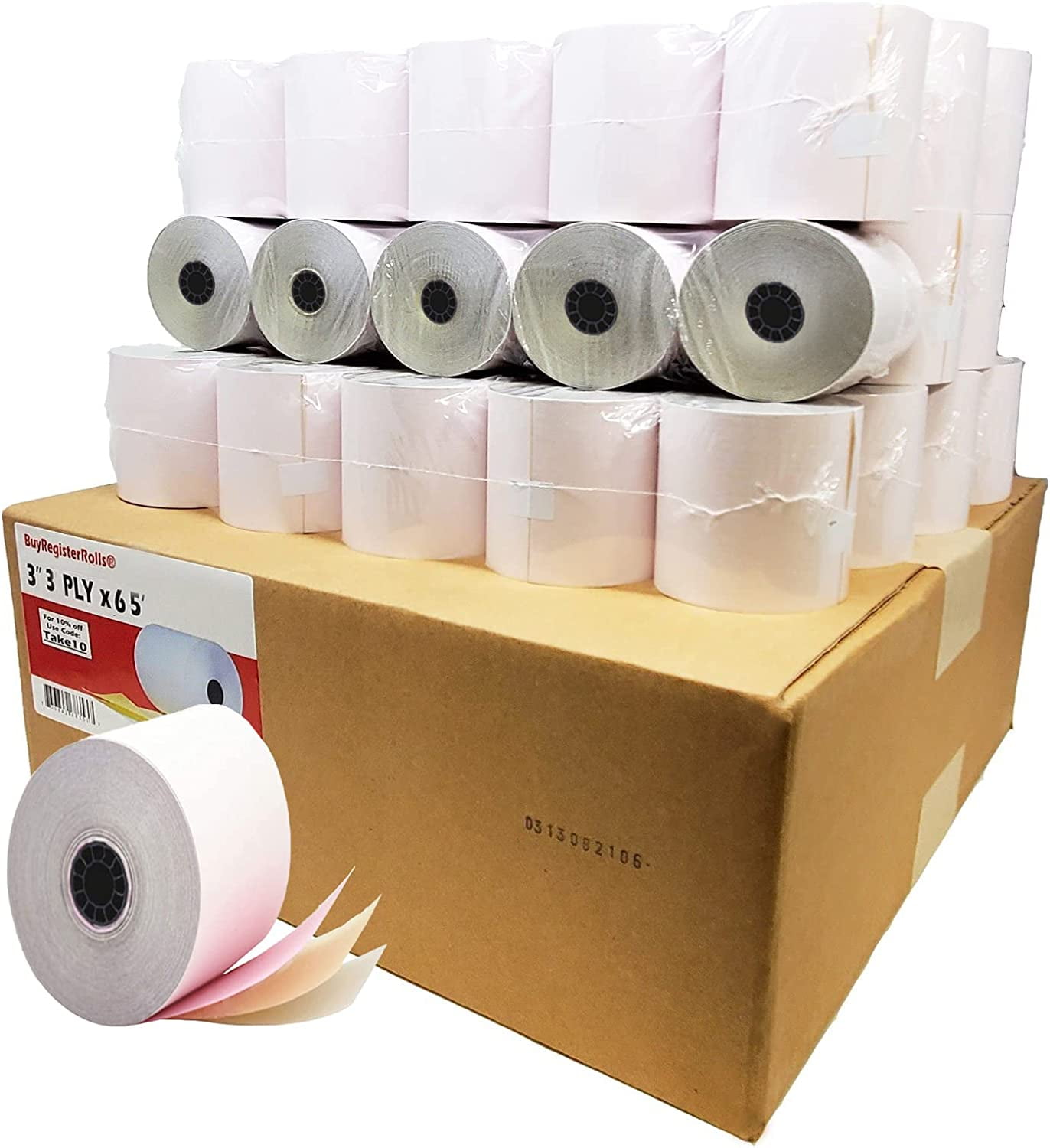 Star SP700 Kitchen Printer Paper (50 Rolls - 50 GSM) 3-ply 3" inch 65 ...