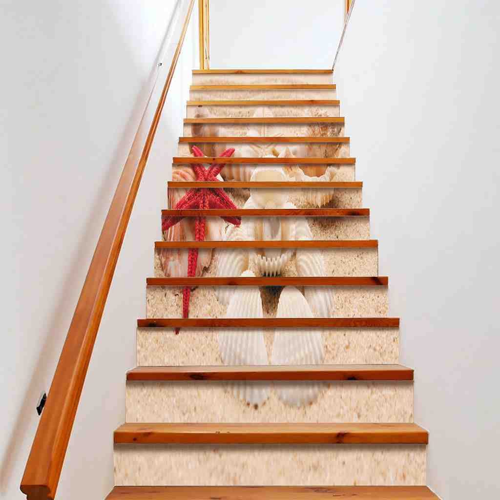 Star Seaside Stair Stickers Ocean Animal Staircase Riser Decals Sea ...