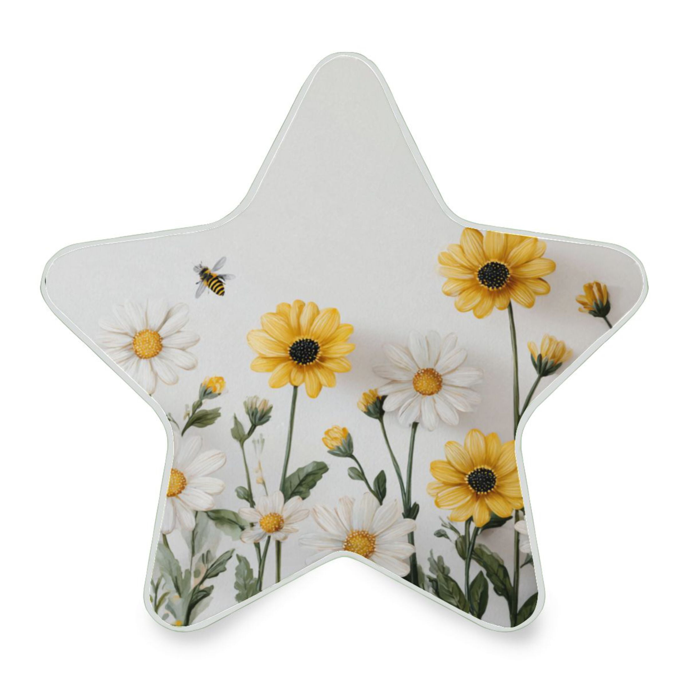 Star Shape LED Night Light Bedrooms Lighting Sensor Light Bedside Wall ...