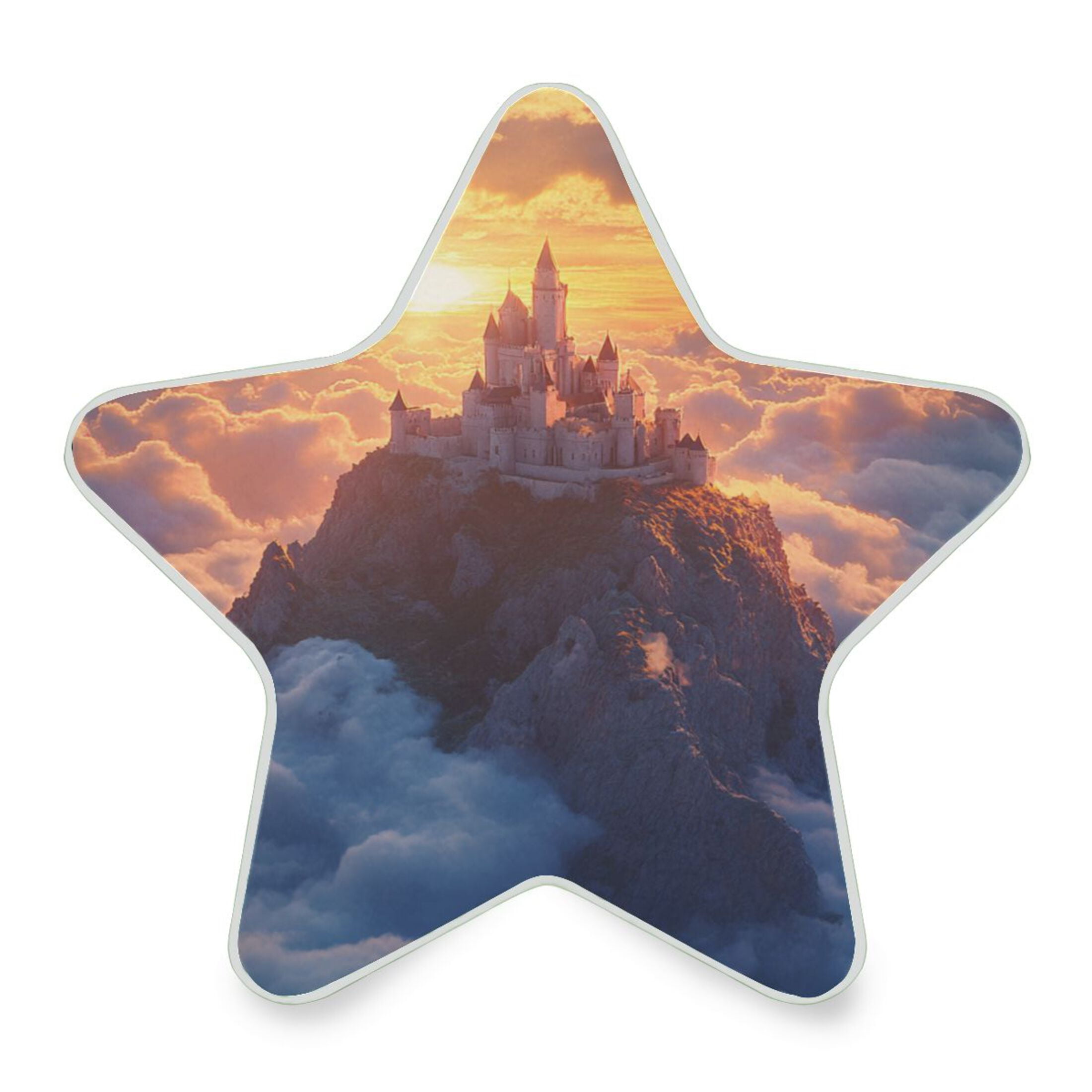 Star Shape LED Night Light Bedrooms Lighting Sensor Light Bedside Wall ...