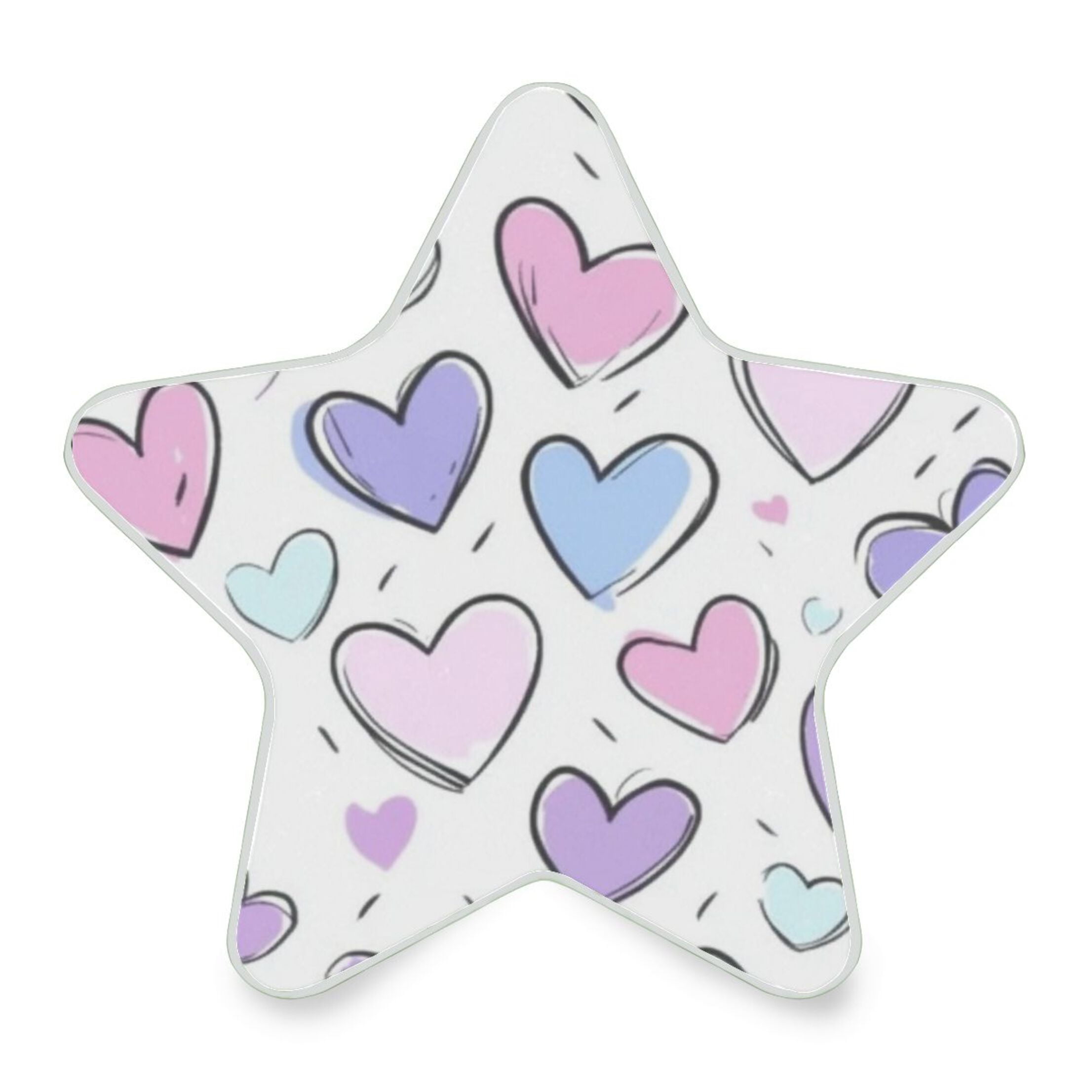 Star Shape LED Night Light Bedrooms Lighting Sensor Light Bedside Wall ...