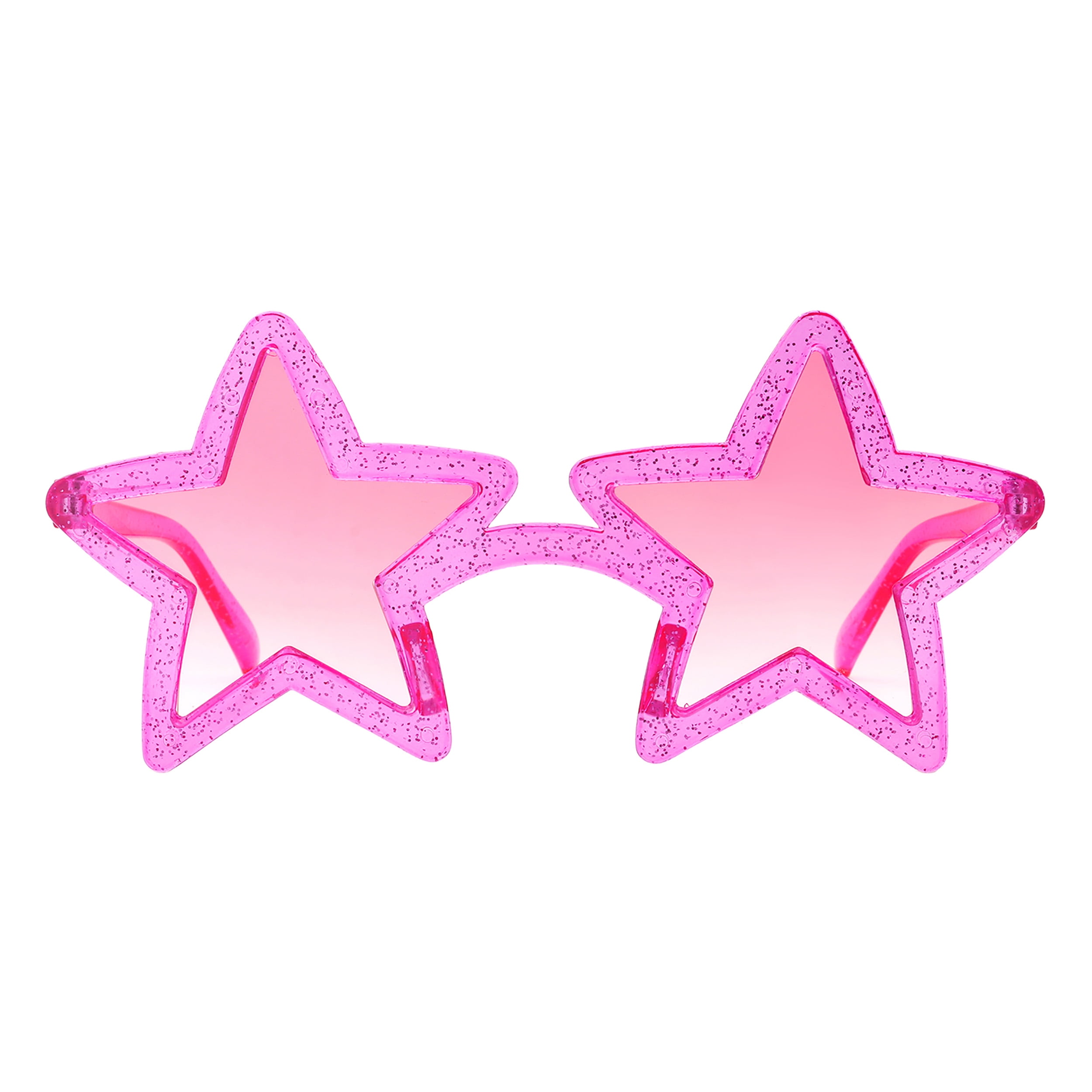 Star Shape Sunglasses Glittery Fun Festive Cute Party Shades UV400 Pink ...