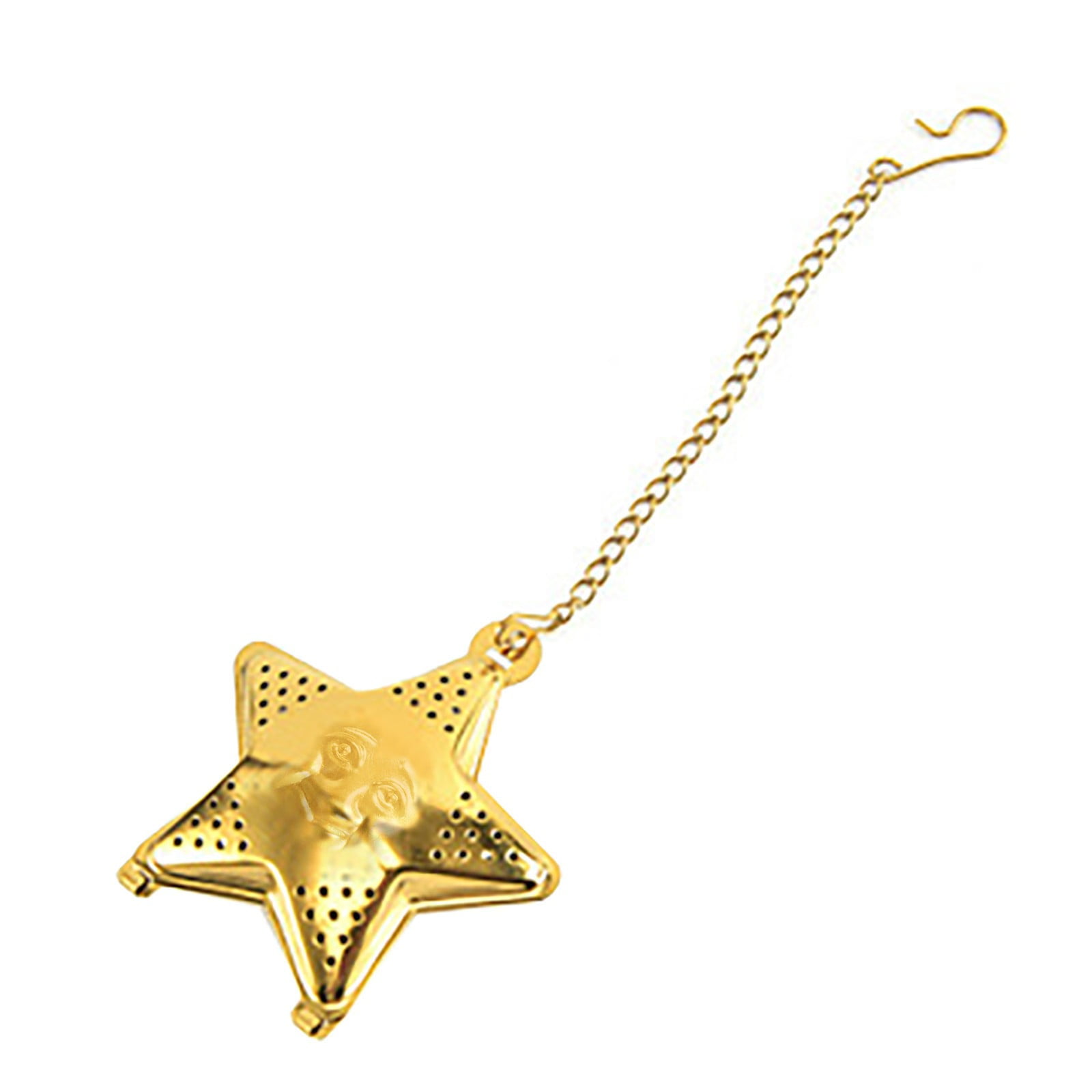 Star ShapePractical Snap Stainless Steel Mesh Tea Infuser Tea Strainer ...