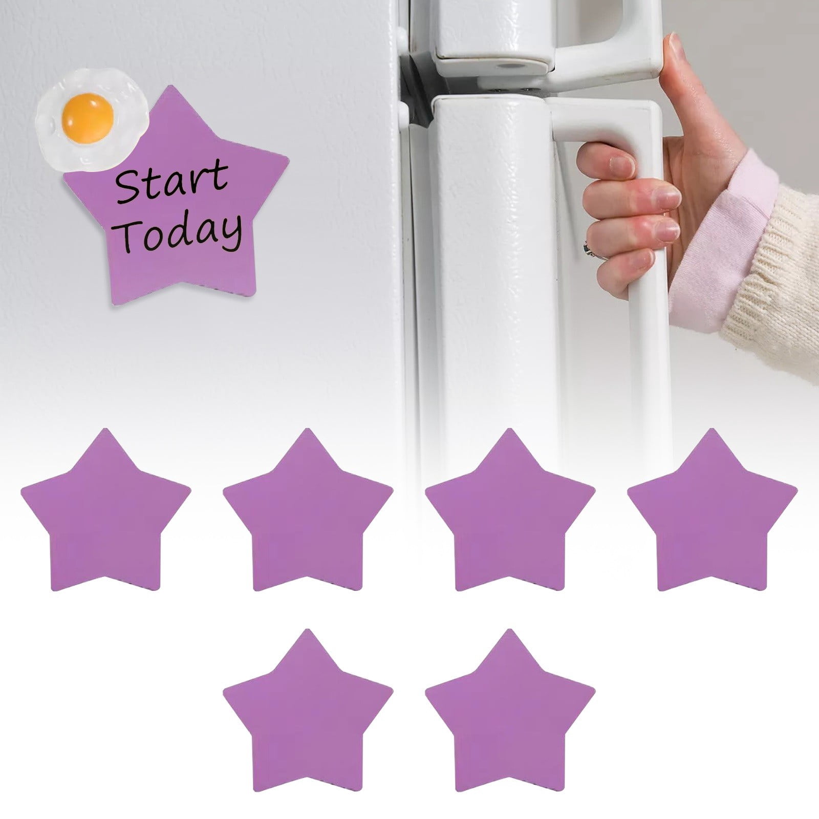 Star Shaped Colorful Fluorescent Sticky Notes, Cute Decorative Memo ...