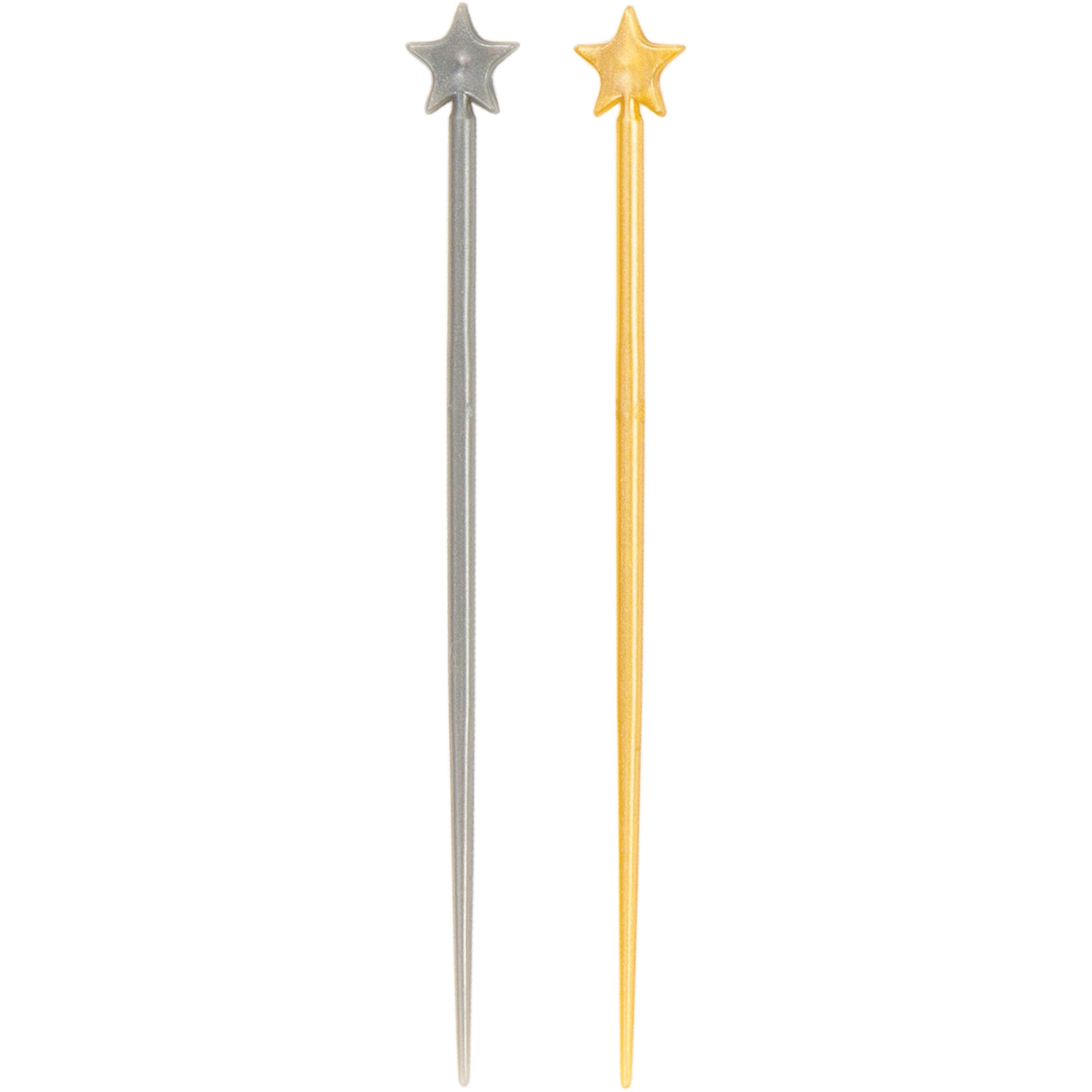 Gold and Silver Star Picks, 200 pack - Walmart.com