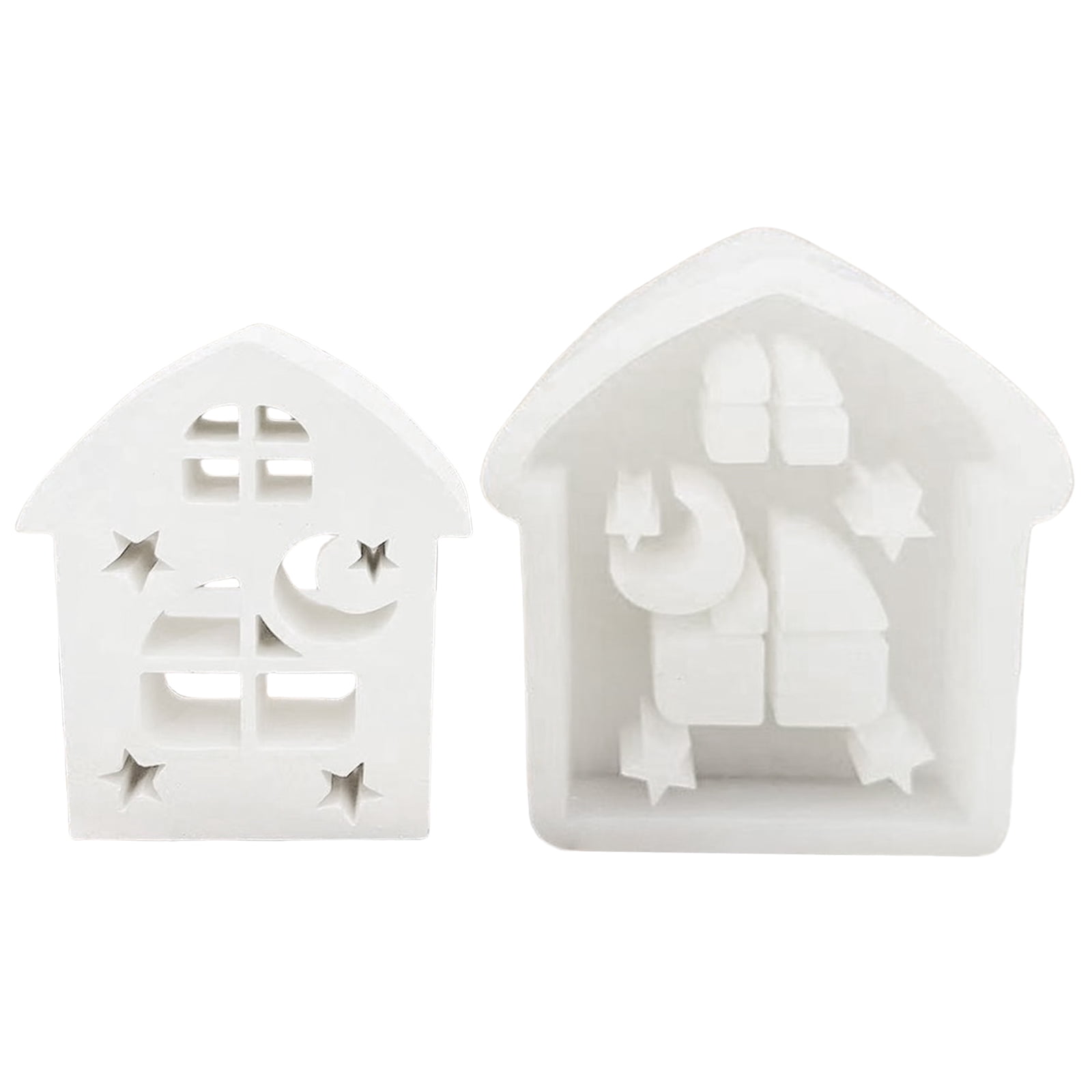 Star Shaped House Silicone Mold Star House Concrete Mould Resin ...