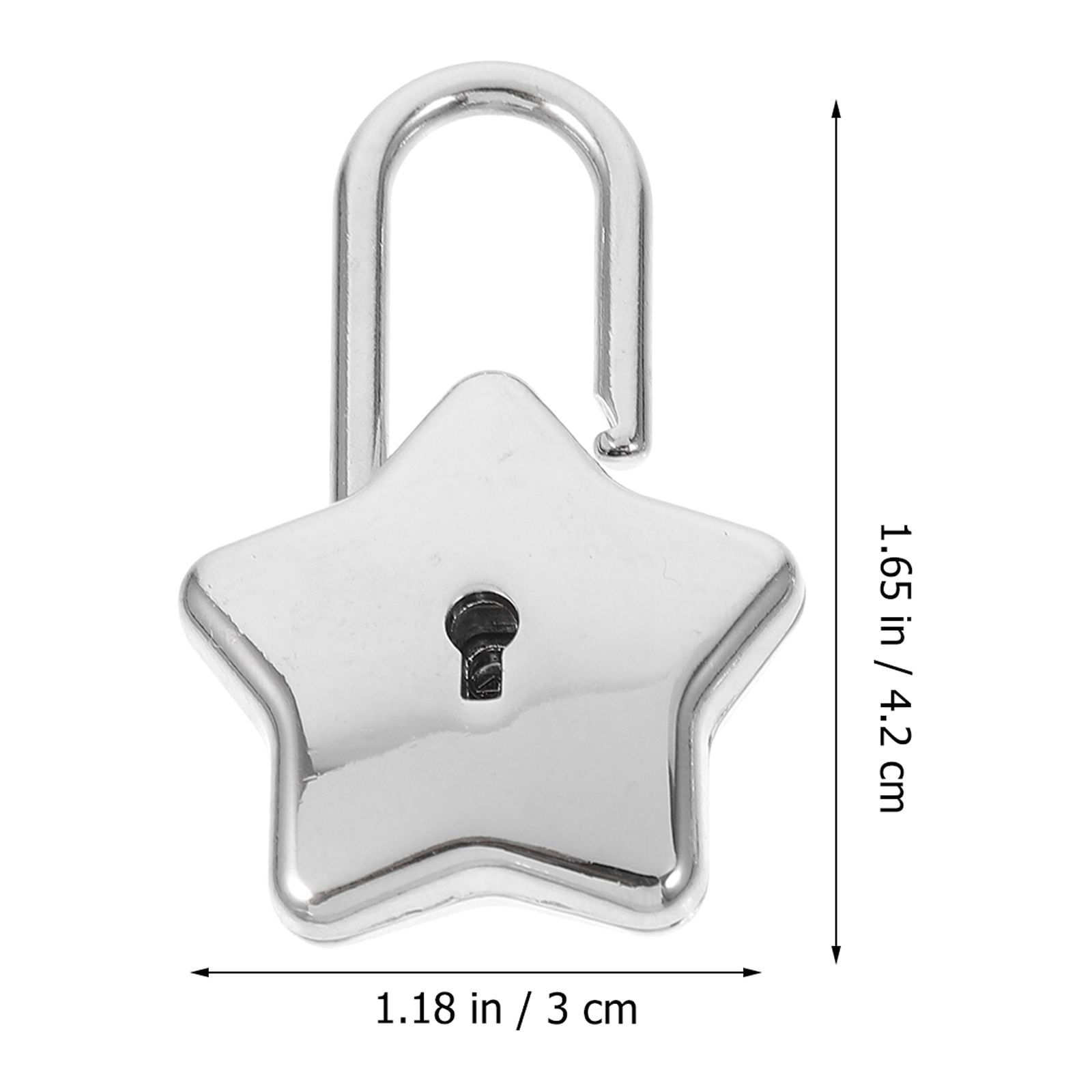 Star Shaped Padlock DIY Star Shape Lock Diary Decorative Padlock for ...