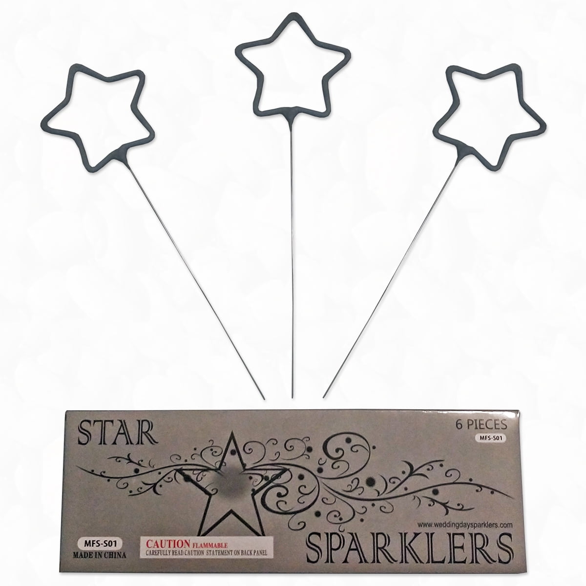 Star Shaped Sparklers - 36 Pack - Walmart.com