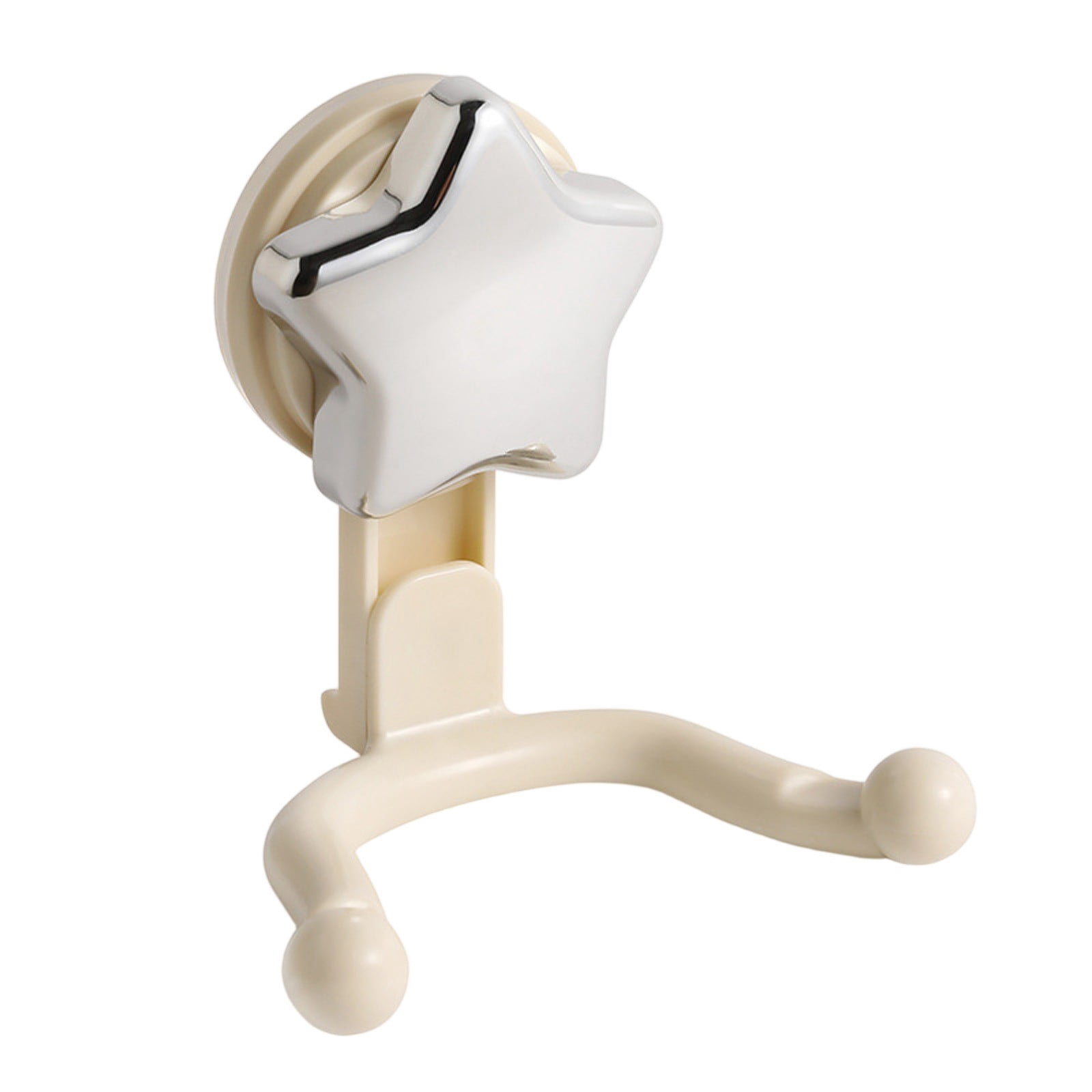 Star-Shaped Suction Cup Wall Hook, Heavy-Duty Stainless Steel Bathroom ...