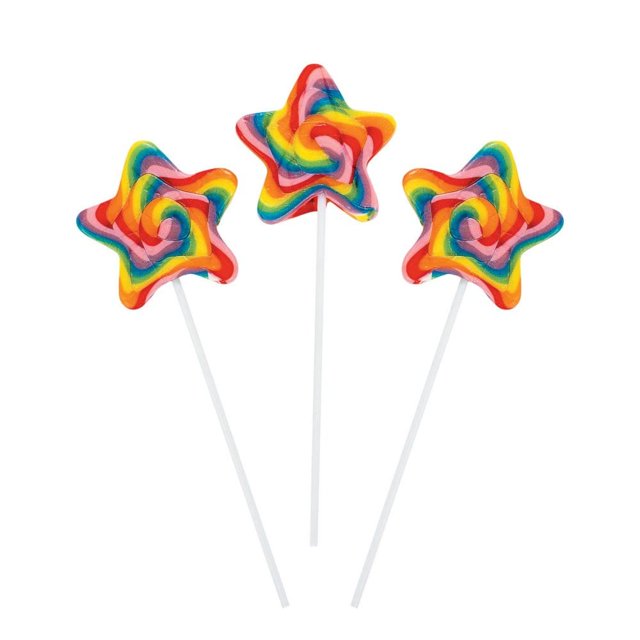 Star-Shaped Swirl Pops - Candy & Suckers & Lollipops - Walmart.com