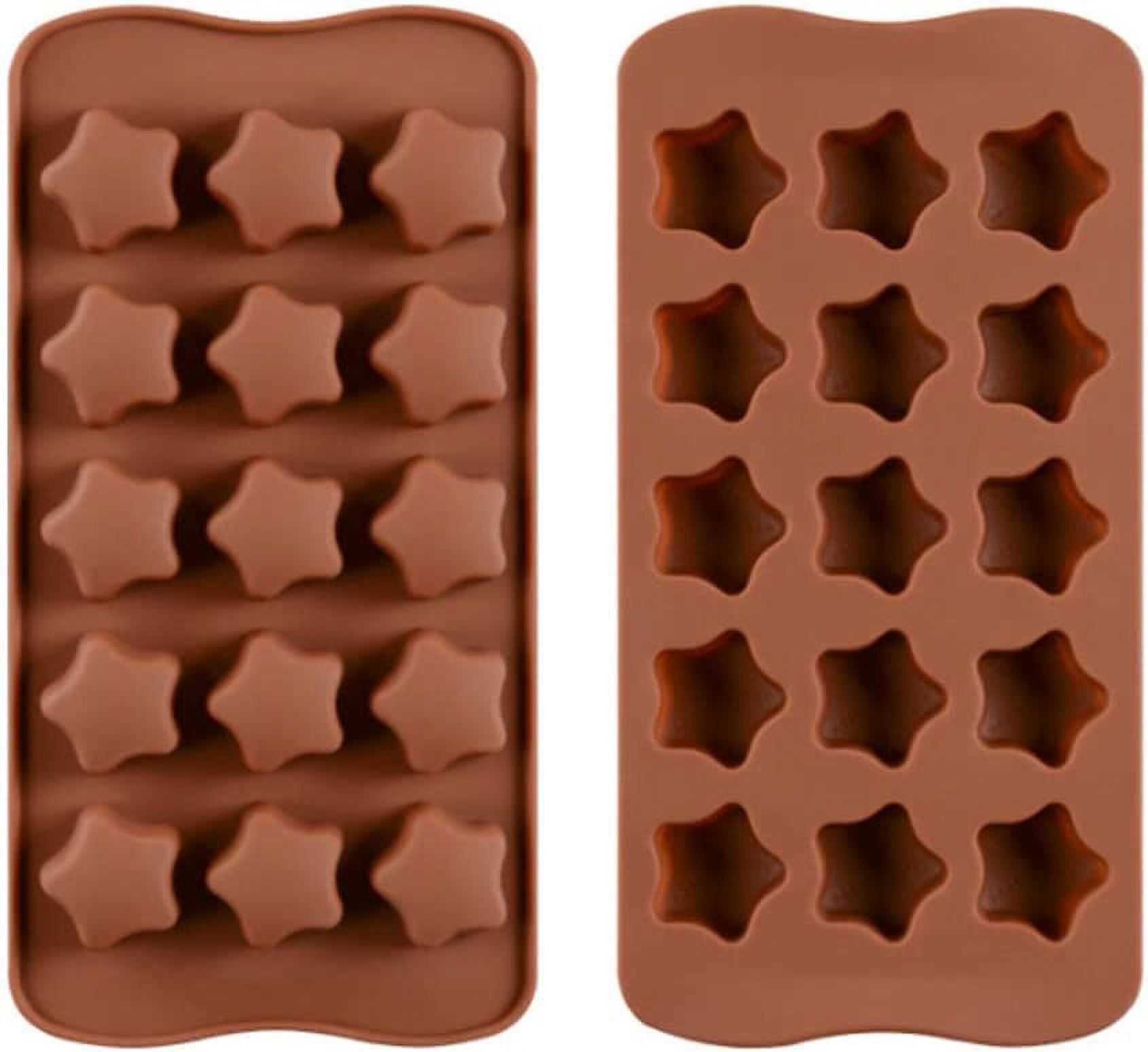 Star Shapes Silicone Candy Mold Non-Stick Fondant Baking Molds.Food ...