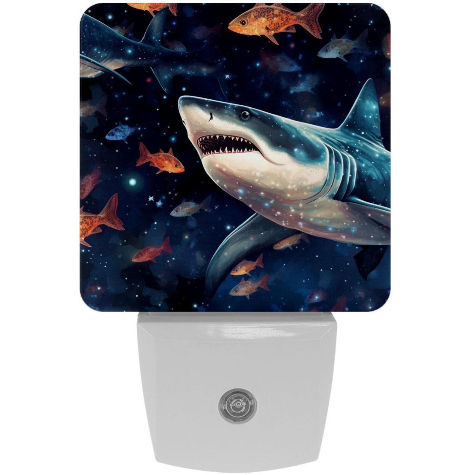 Star Shark LED Square Night Light - Soft Glow Plug-in Lamp with Dusk to ...